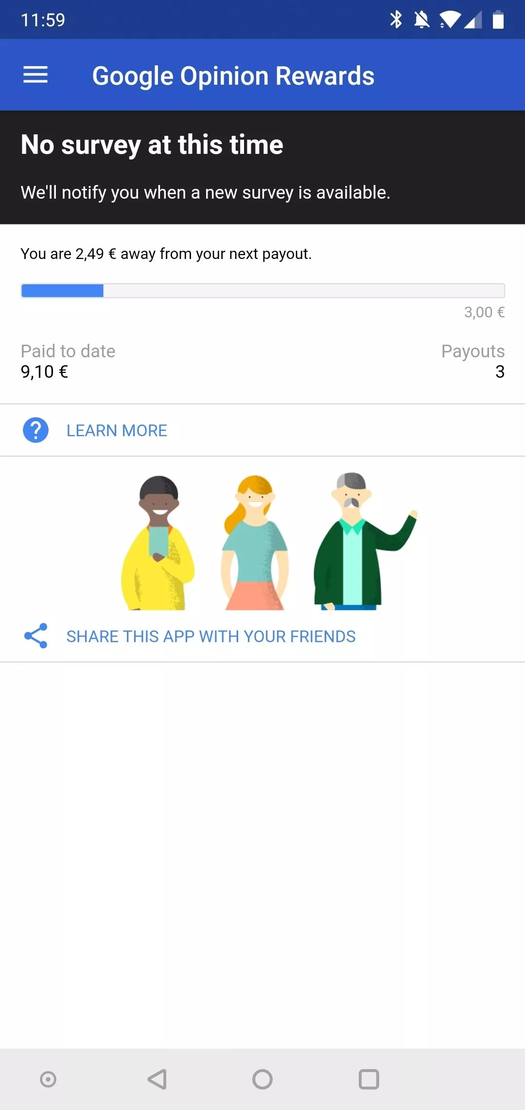 Google Opinion Rewards has a much improved UI in testing
