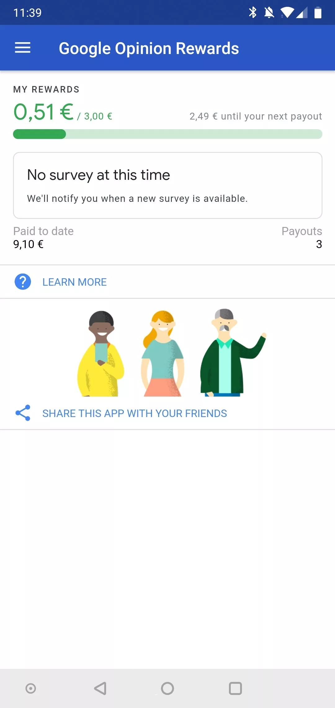 Google Opinion Rewards has a much improved UI in testing