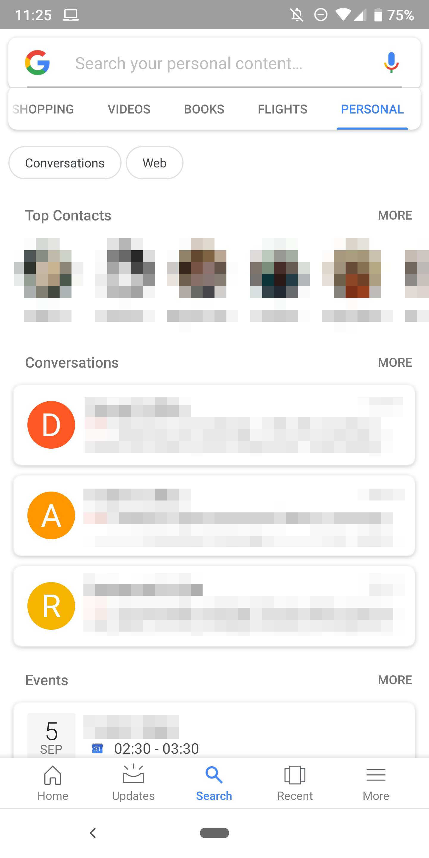 Personal Search results resurface in Google app as dedicated section ...