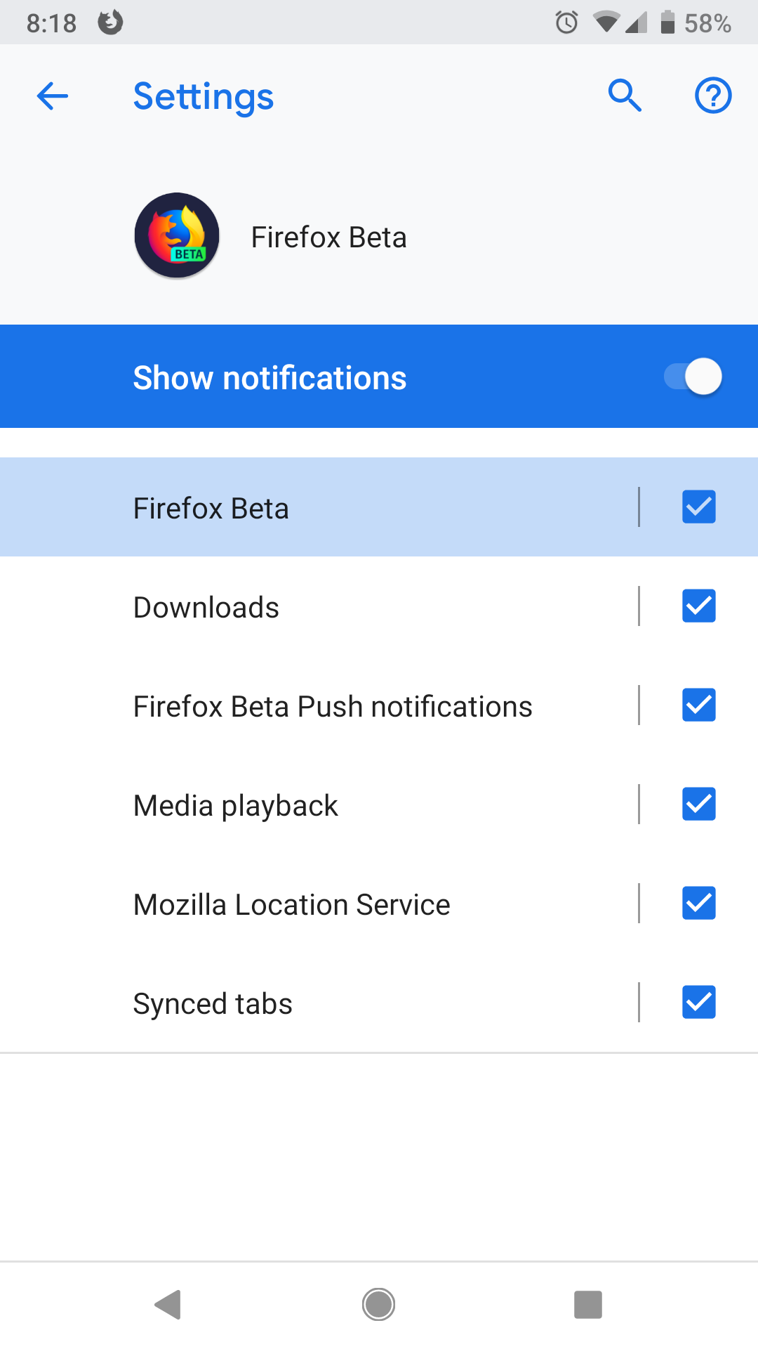 Firefox 63 adds support for Picture-in-Picture and notification channels