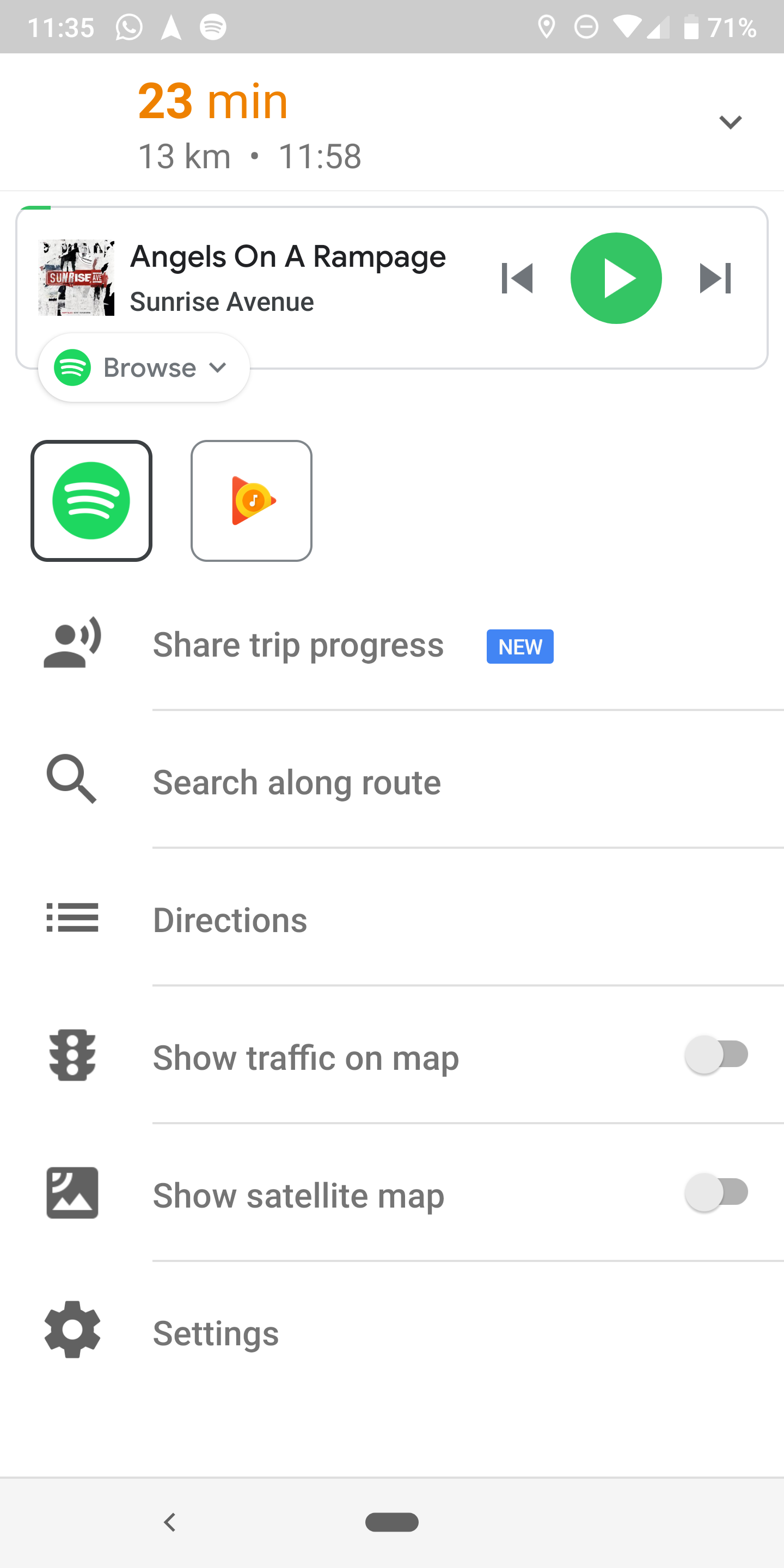 Google Maps music integration and Commute tab begin rolling out