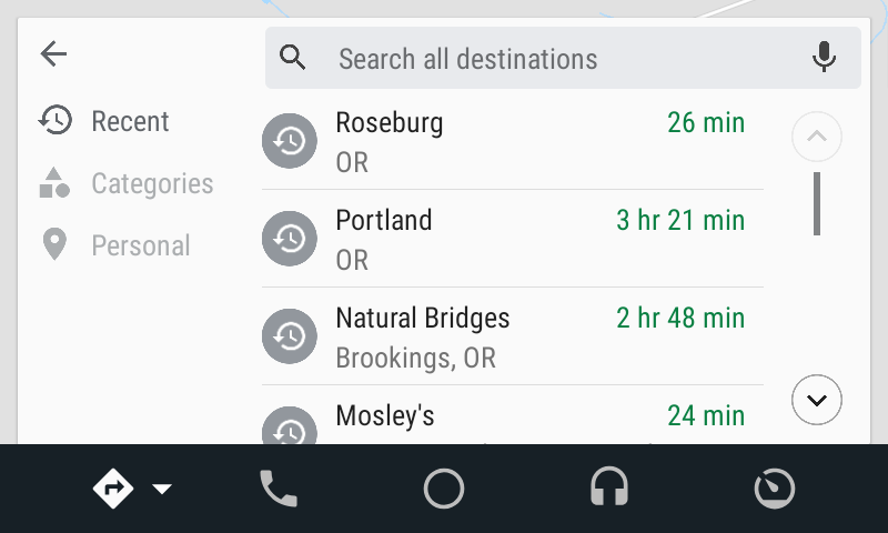 Maps on Android Auto is getting a new layout and Material makeover