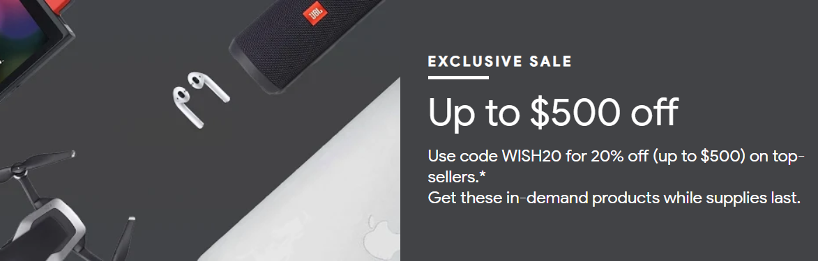 Google Express has a 20% discount (up to $500 off) today only for some ...