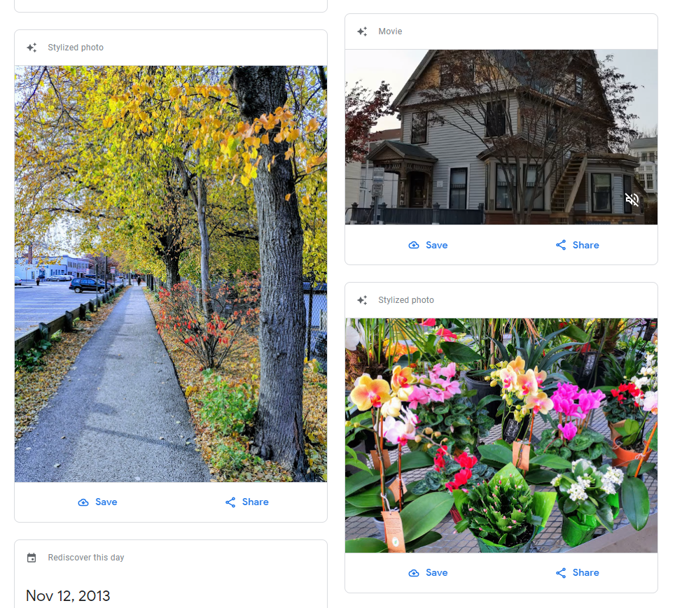 Google Photos site updated to match the app's refreshed Material UI