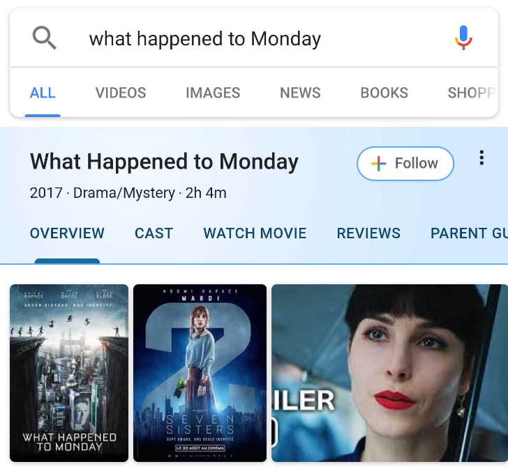 Google is testing a new search cards UI for movies, music, books ...