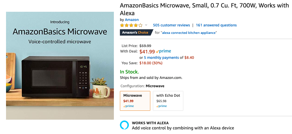 Hot deal: Amazon's Alexa microwave gets its first discount ever, just ...