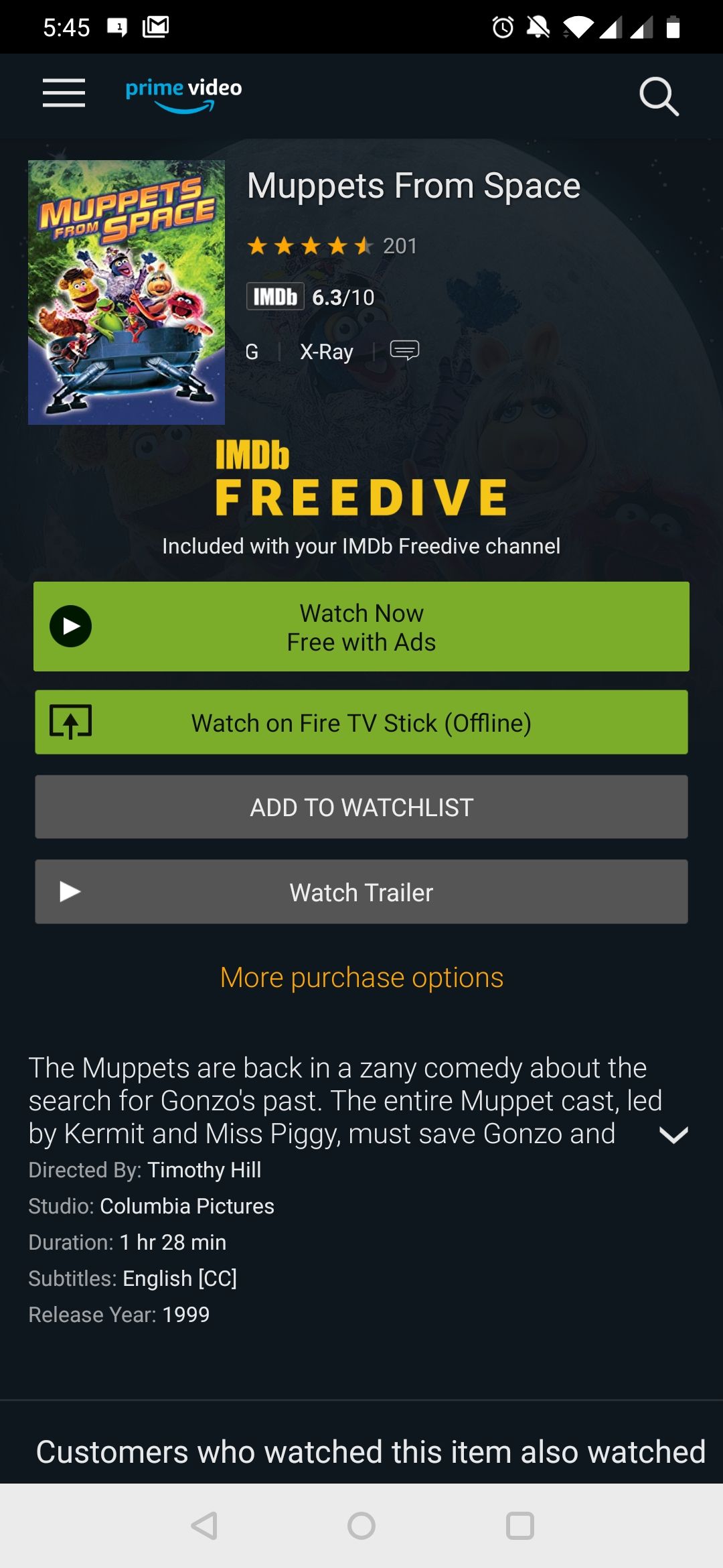 IMDb Freedive is Amazon's new ad-supported streaming service
