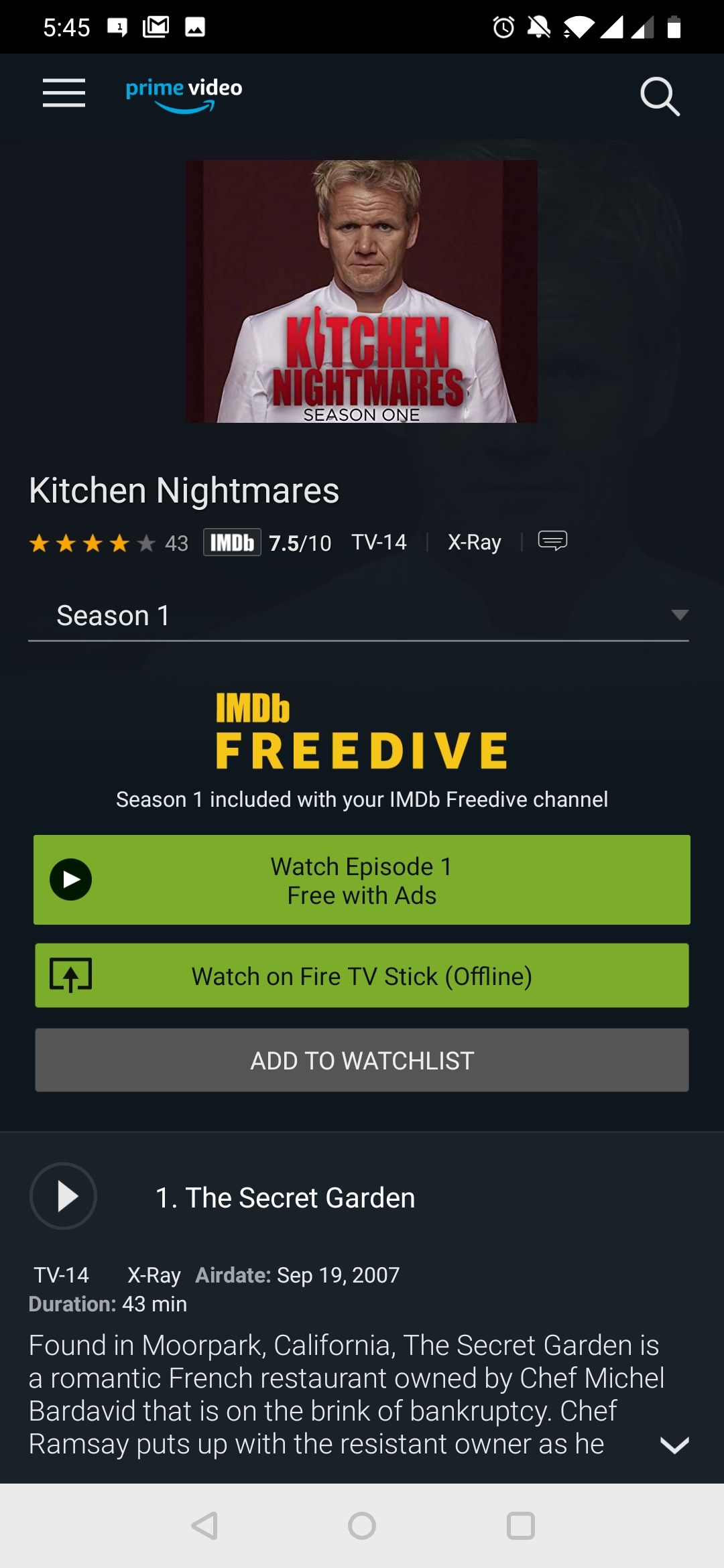 IMDb Freedive is Amazon's new ad-supported streaming service