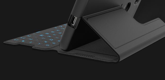 This Pixel 3 XL case includes a miniature soft-touch NFC keyboard