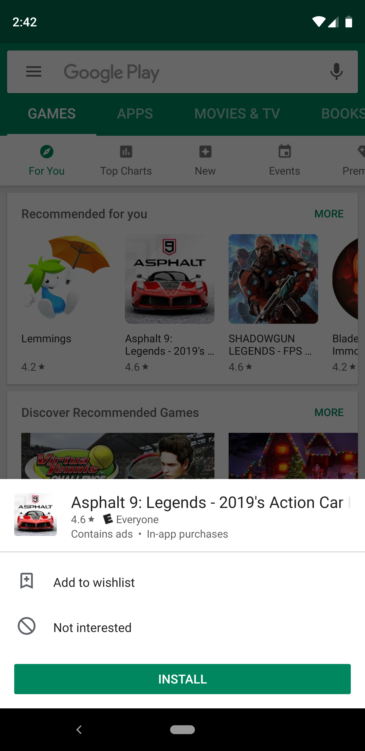 Play Store Tests Show Inverted Games And Apps Tabs No Overflow Button And New Pop Up Menu