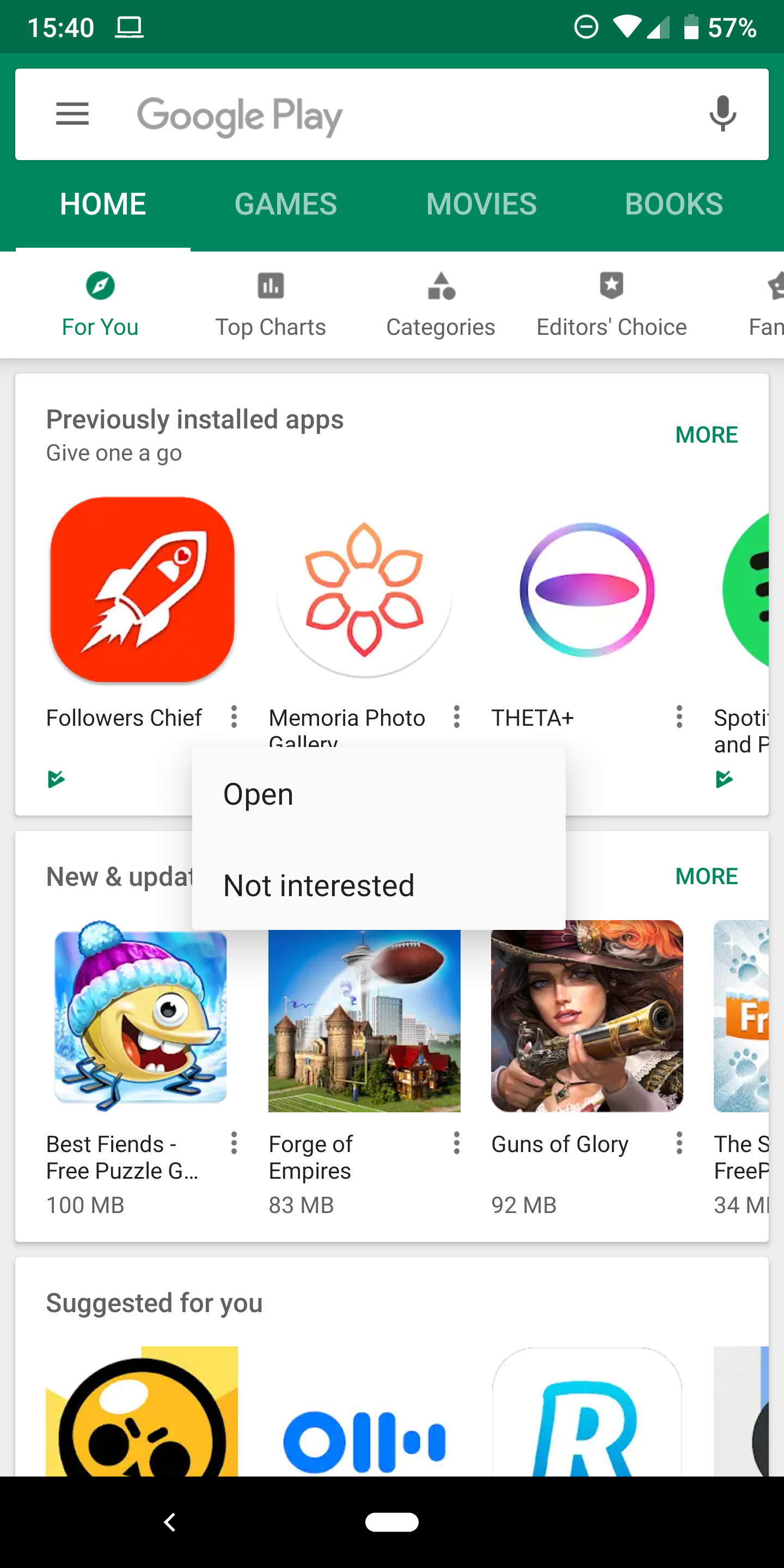 Play Store Tests Show Inverted Games And Apps Tabs No Overflow Button And New Pop Up Menu