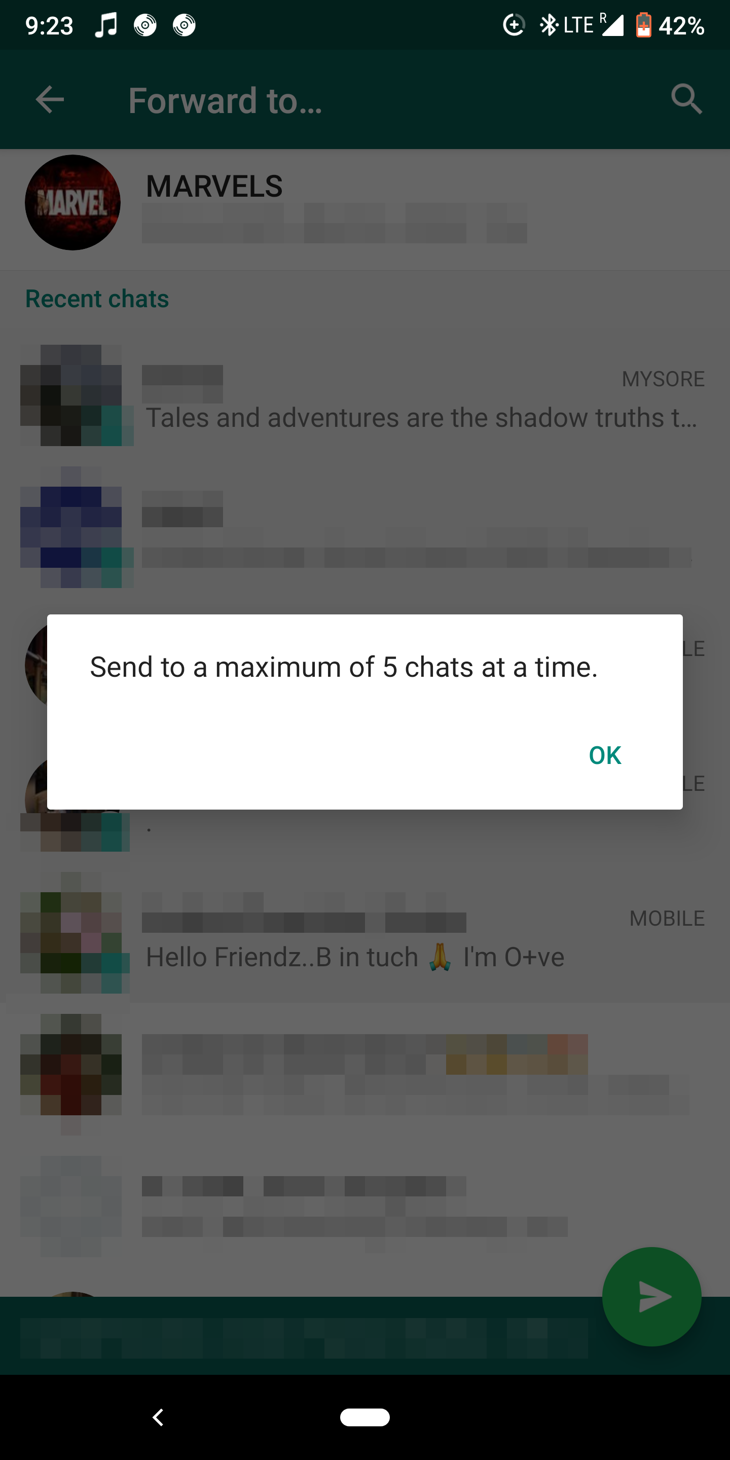 Whatsapp's message forwarding limit of five chats rolling out globally