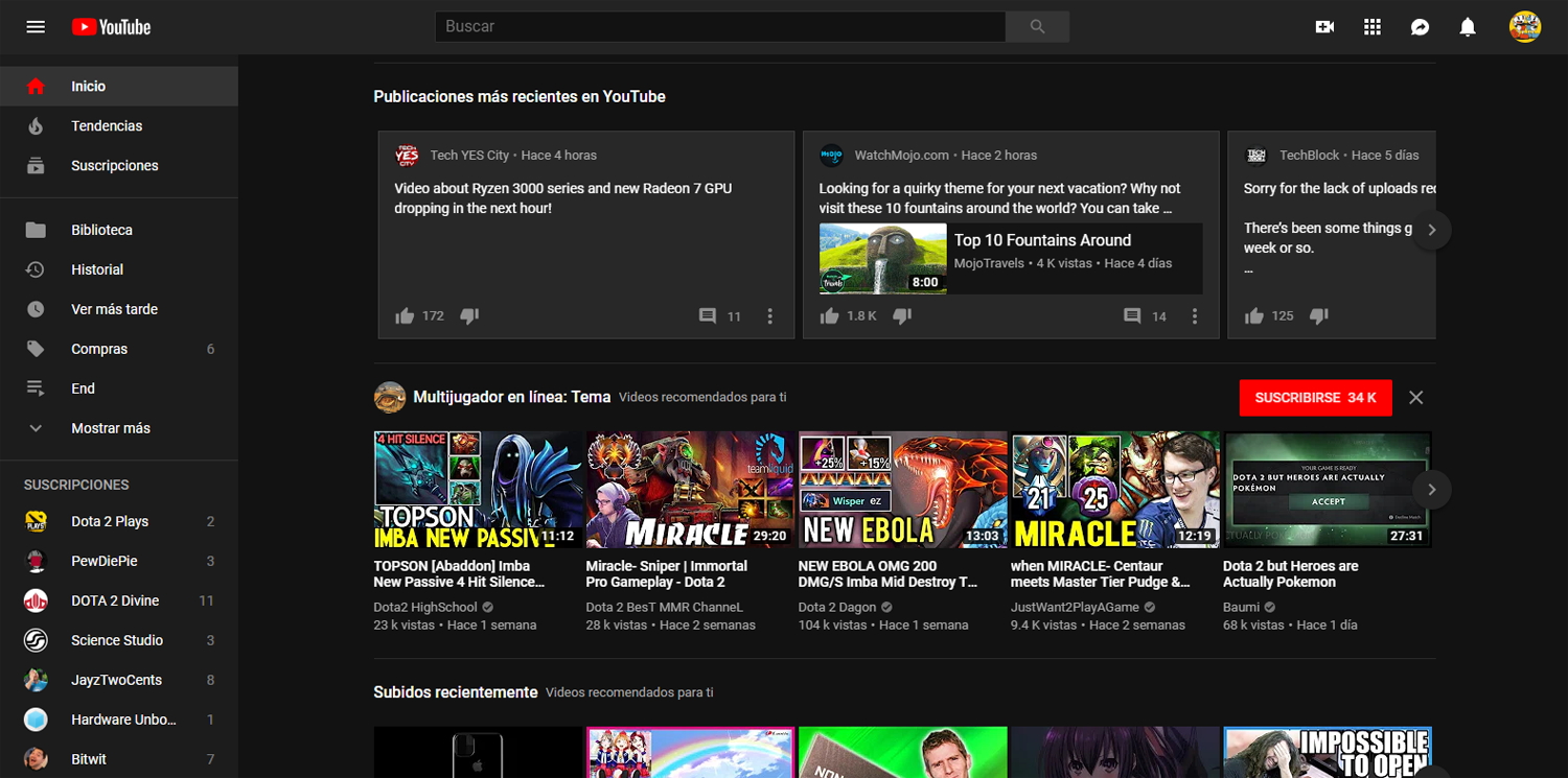 YouTube starts showing community posts on the web home page