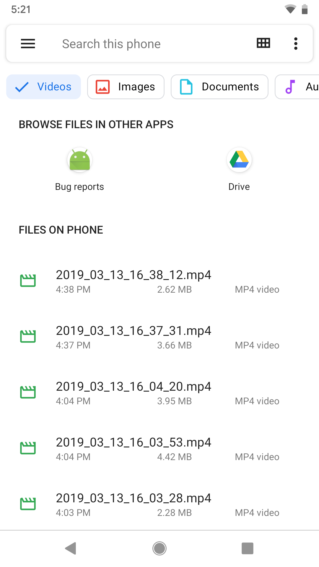 Android Q has a brand new Files app, with filters and updated Material ...