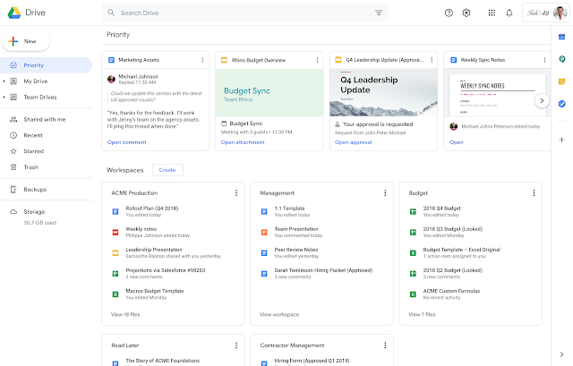 Google Drive's AI-driven Priority page is rolling out to G Suite accounts