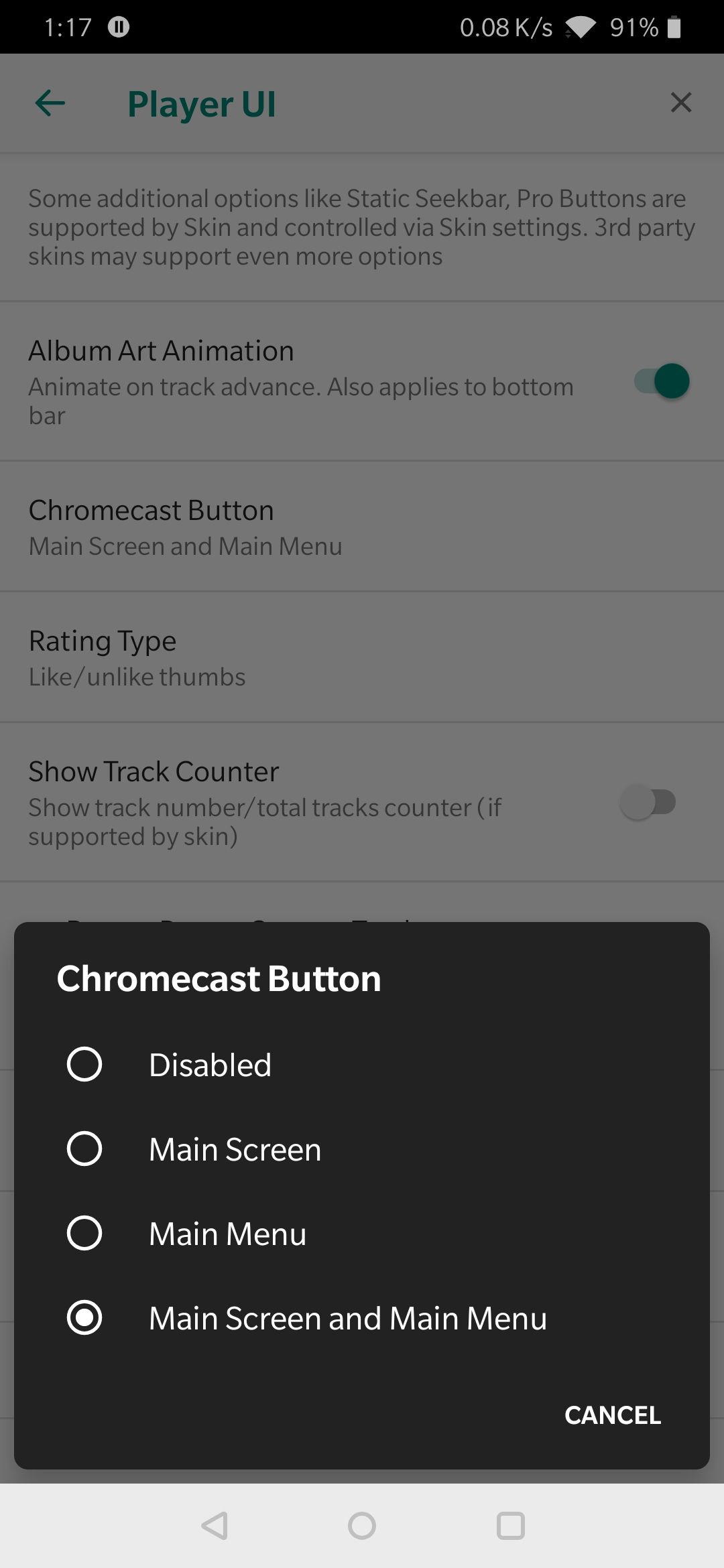 Poweramp adds Chromecast support and Google Assistant voice commands