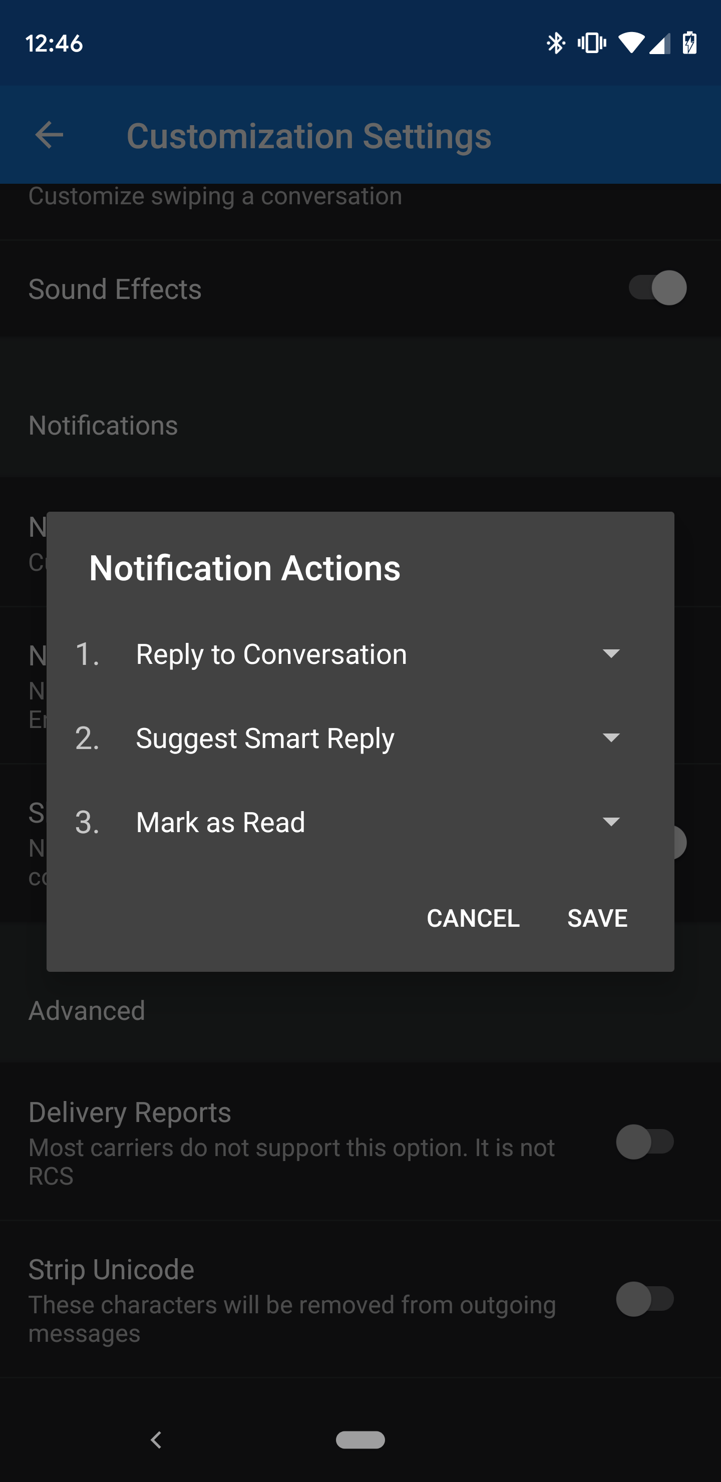 Pulse SMS v4.8 beta adds support for Smart Replies [APK Download]