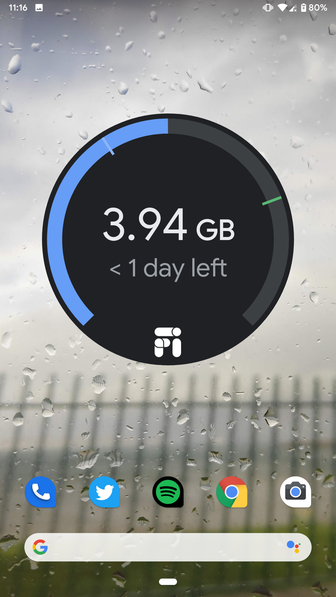 Google Fi app dips its toes into a dark theme with new widget behavior