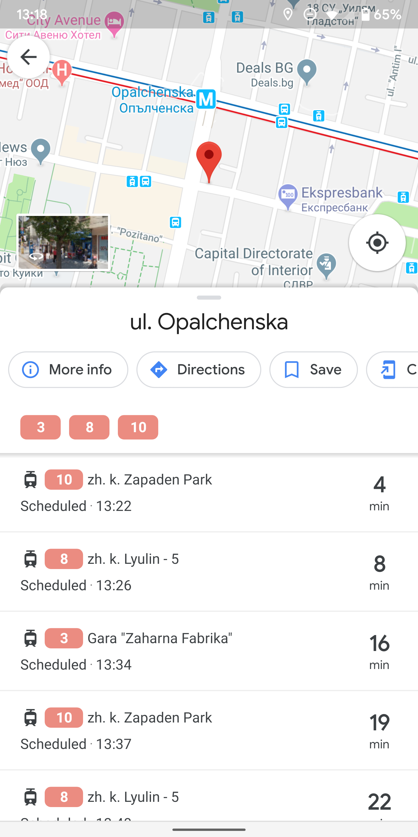 Google Maps adds support for transit directions in Bulgaria