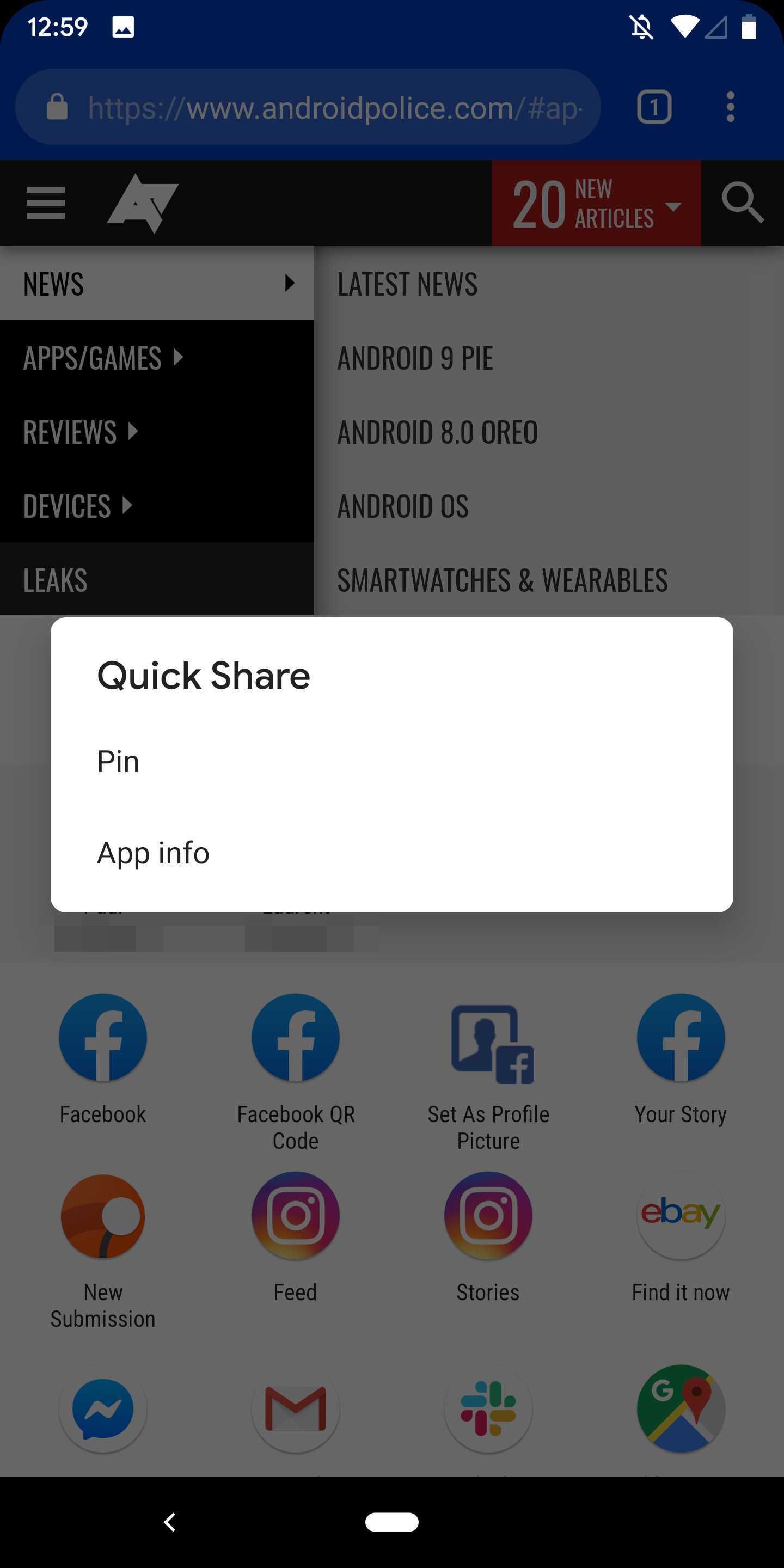 Share menu changes in Android Q Beta 3: No more app pinning, 8 Direct ...