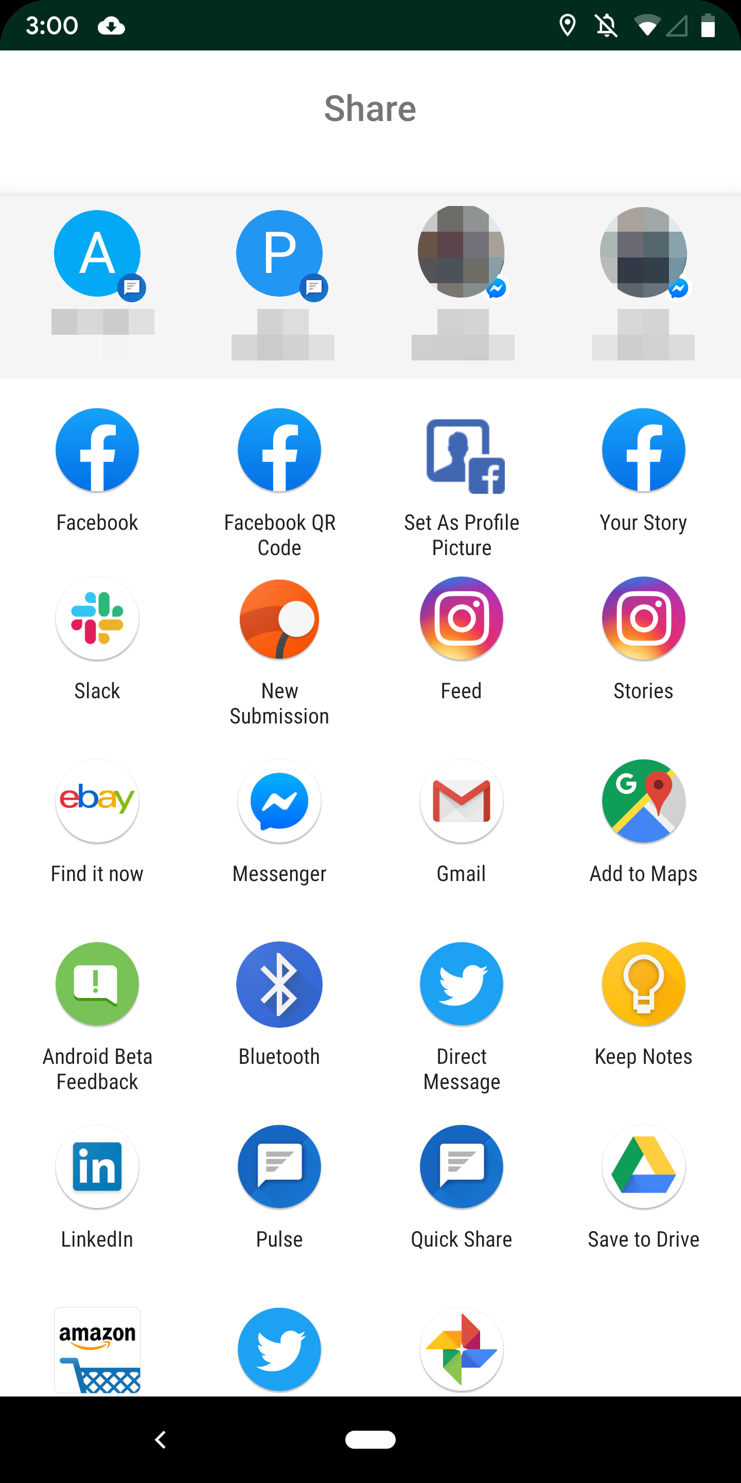 Share menu changes in Android Q Beta 3: No more app pinning, 8 Direct ...