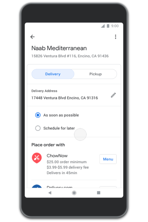Google promises 'even easier' food delivery from Search, Maps, and ...