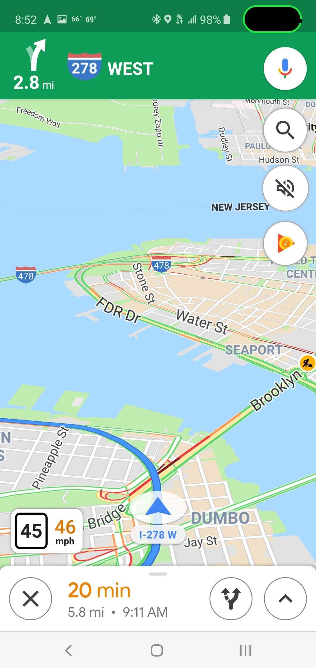 Google maps speedometer store