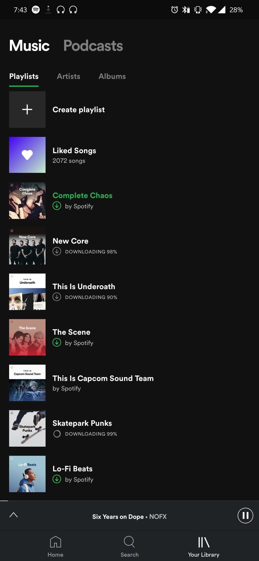 Spotify app picks up tabbed library interface, gets new 'Liked Songs ...