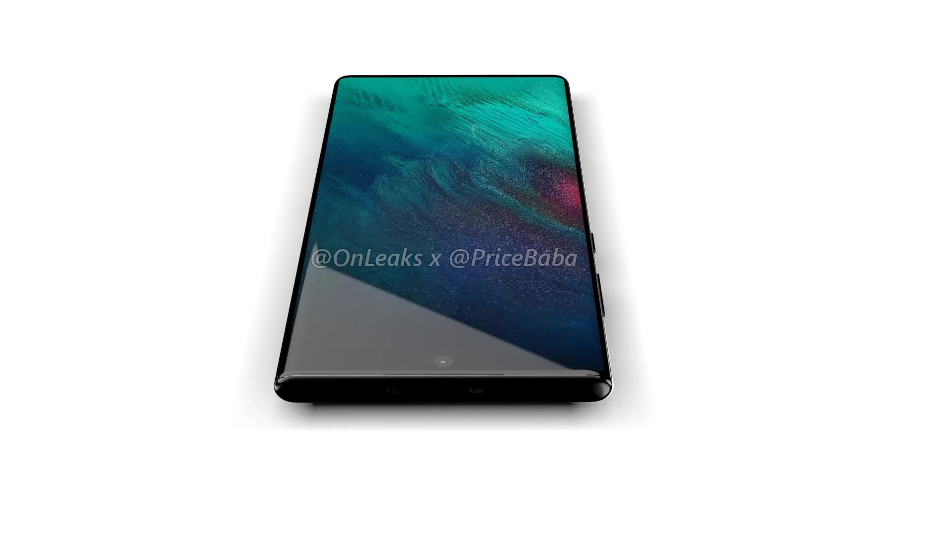 First Galaxy Note 10 Pro render shows four rear cameras and 6.75" screen