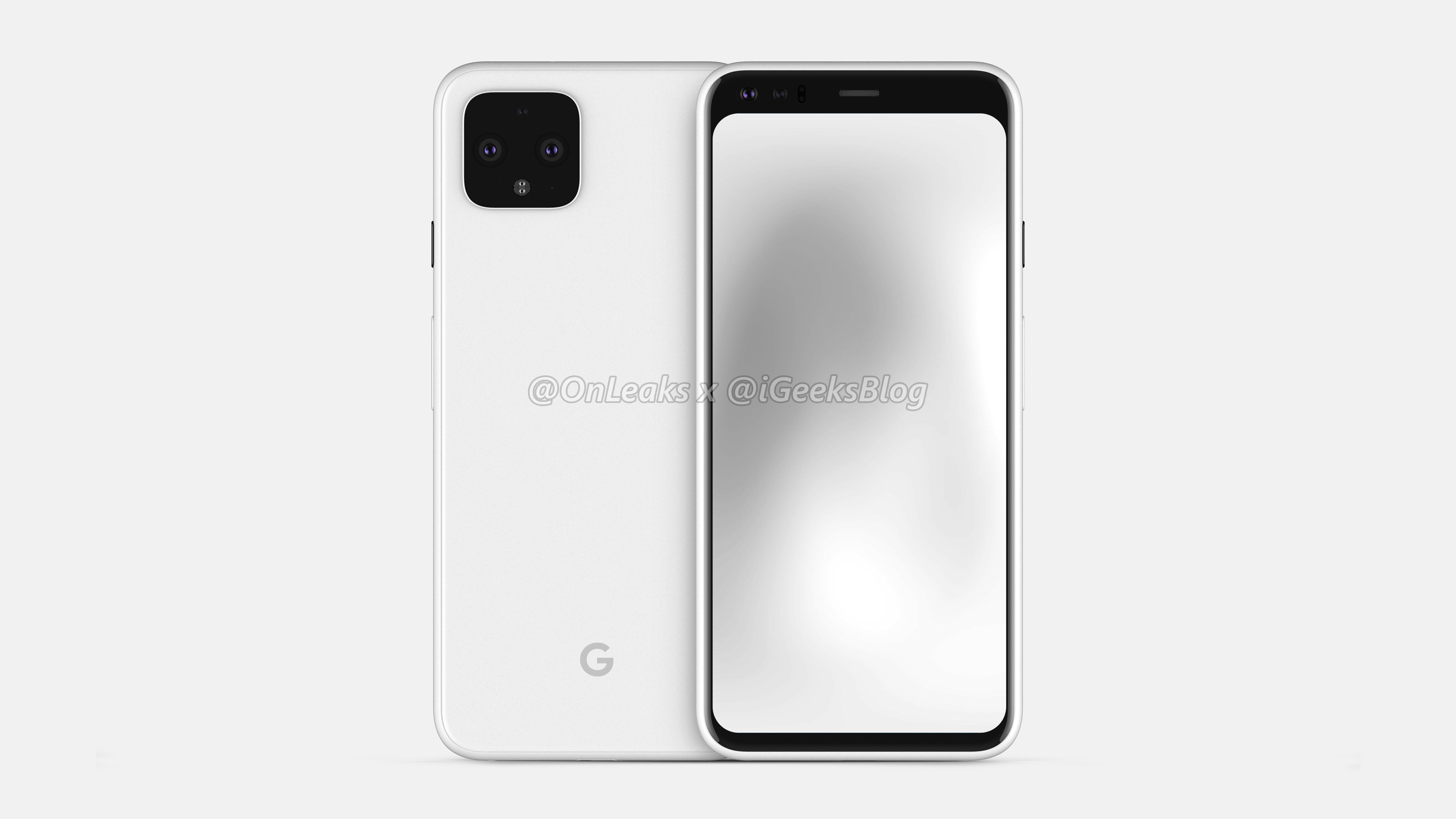 These are the first detailed renders of the small Pixel 4
