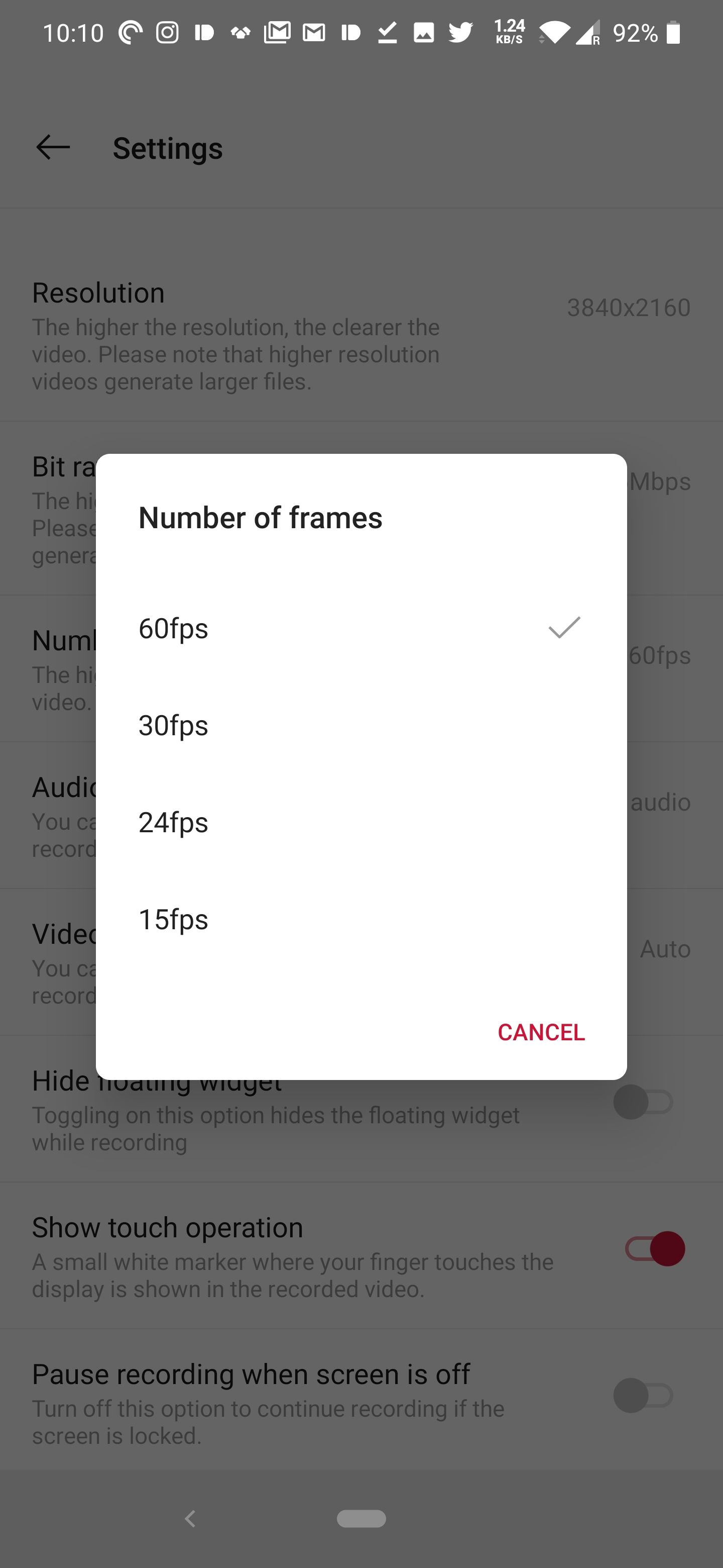 OnePlus Screen Recorder adds frame rate setting and floating widget ...