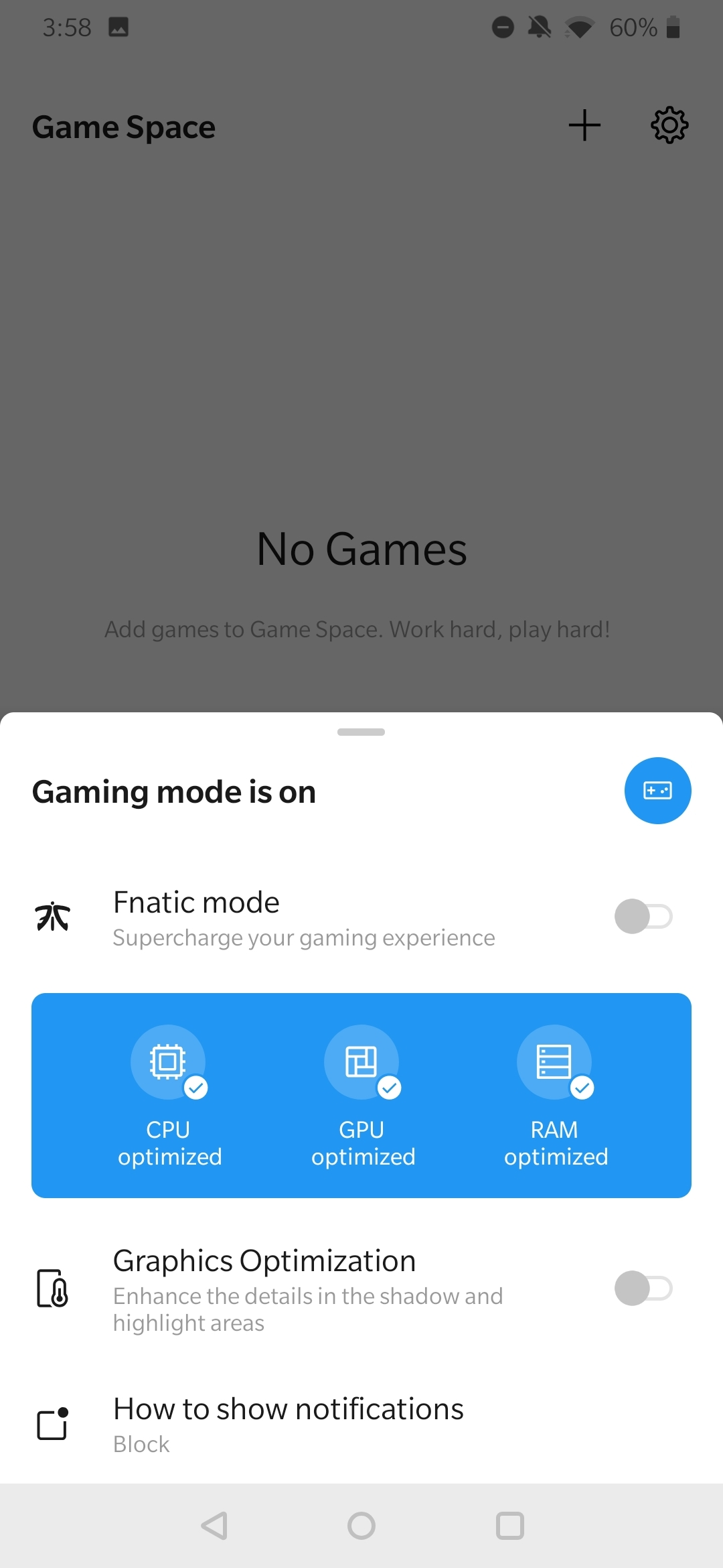 Download the new Game Space app from OnePlus' Android Q beta