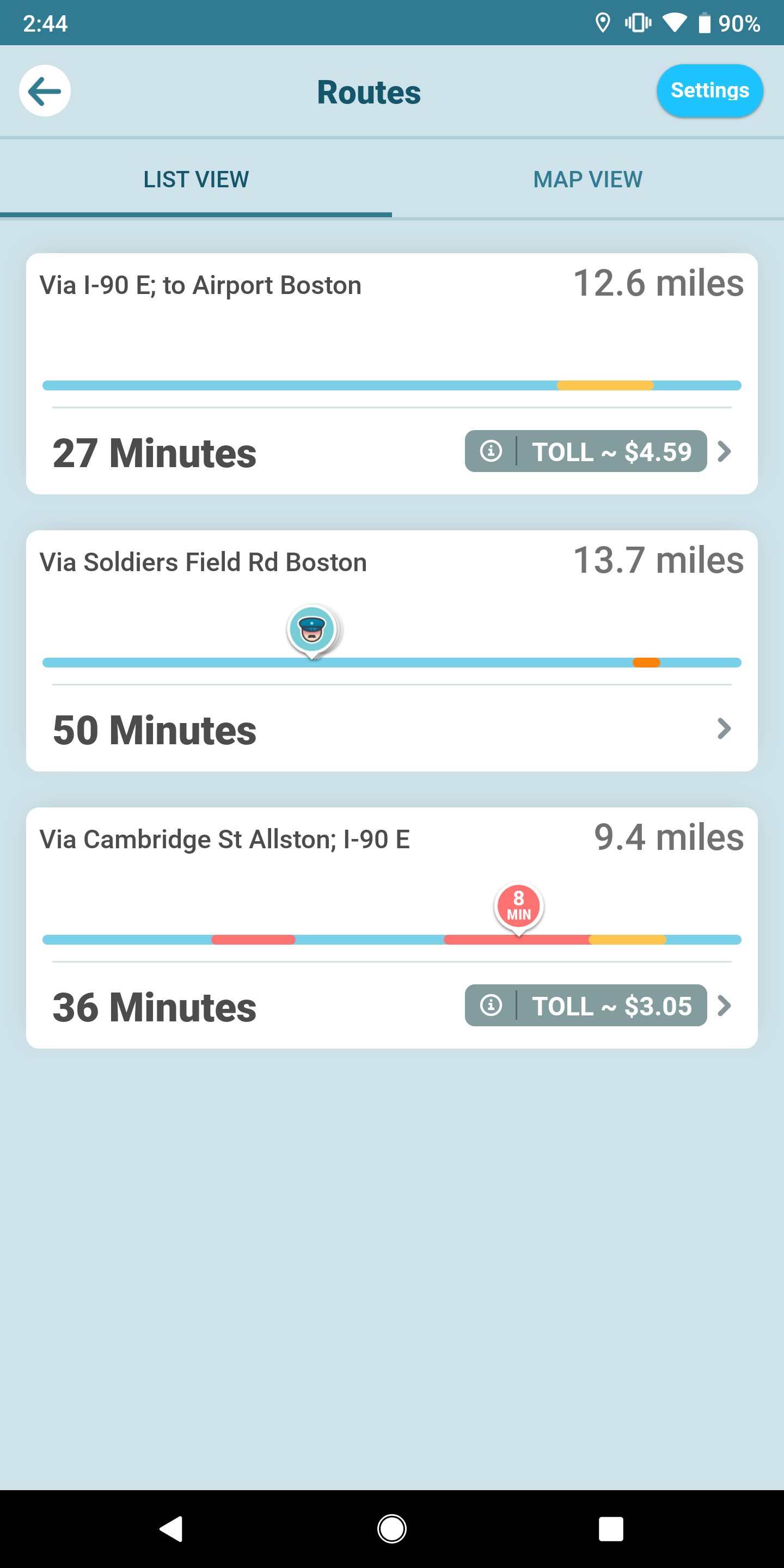 Waze starts estimating toll prices on your route