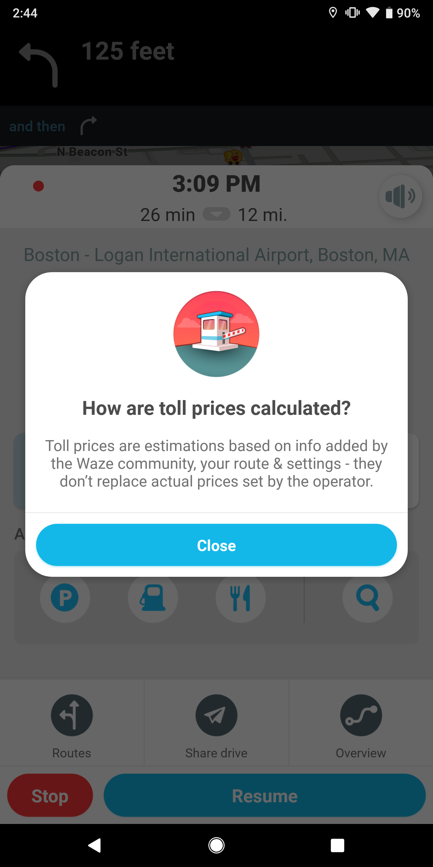 Waze starts estimating toll prices on your route