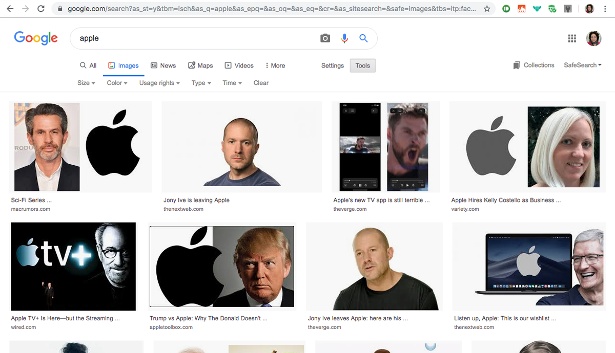 How to get back 'exact size' and 'larger than' search filters on Google ...