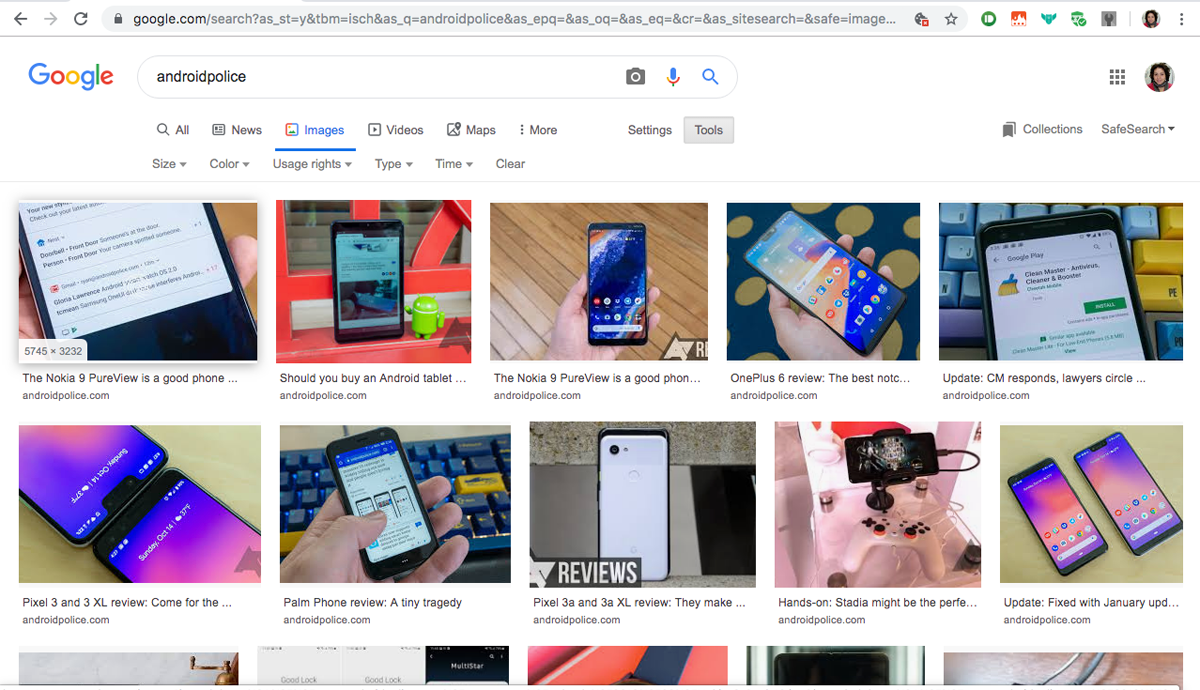 How to get back 'exact size' and 'larger than' search filters on Google ...