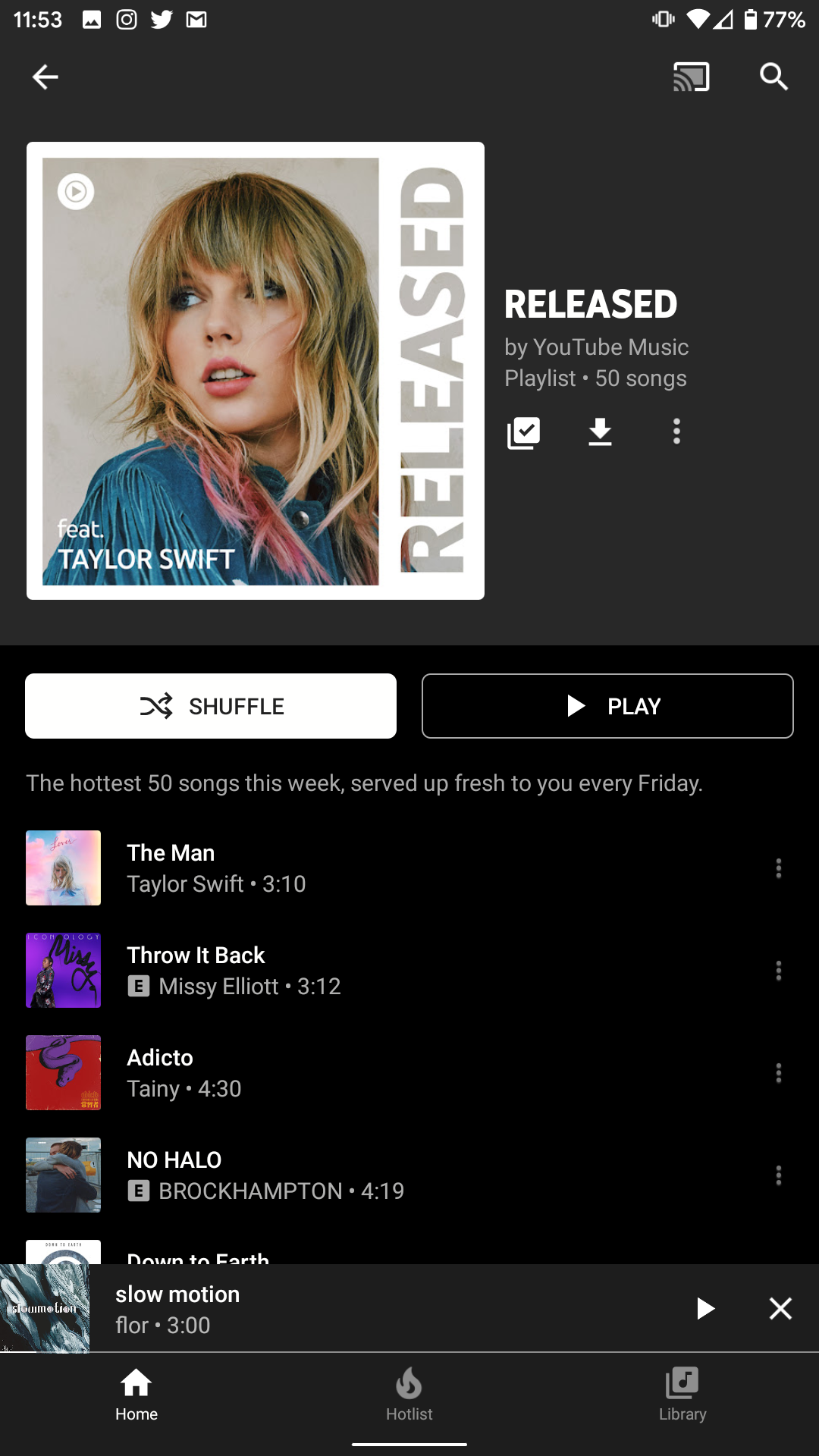 YouTube Music debuts new weekly playlist, tests interface tweaks