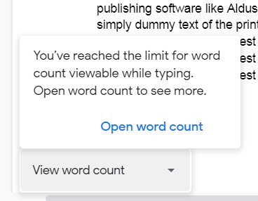 [Update: Word count limit] Google Docs' new live word count lets you ...