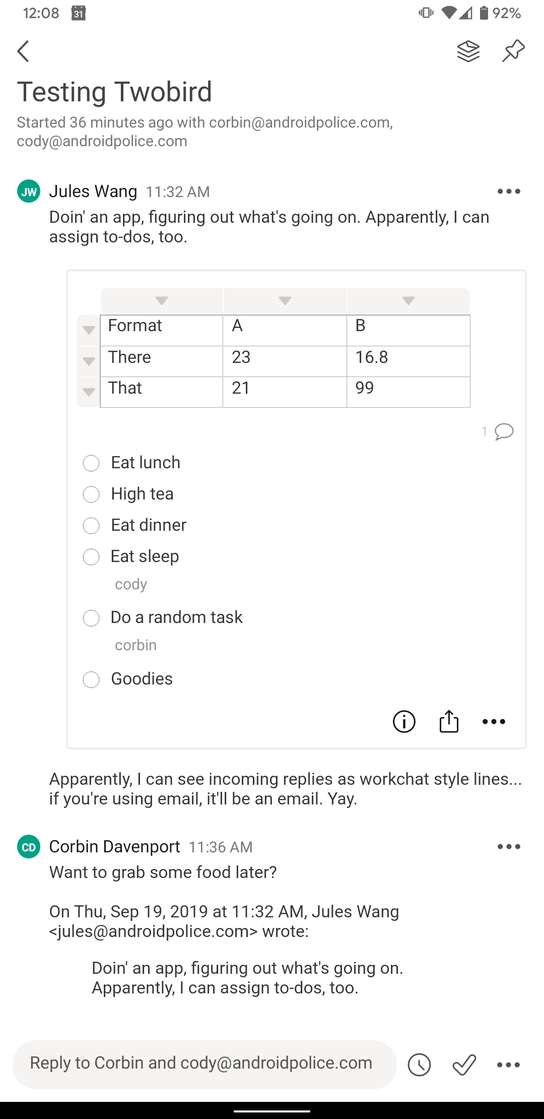 Twobird wants to be your app for emails, work chat, notes, and to-dos