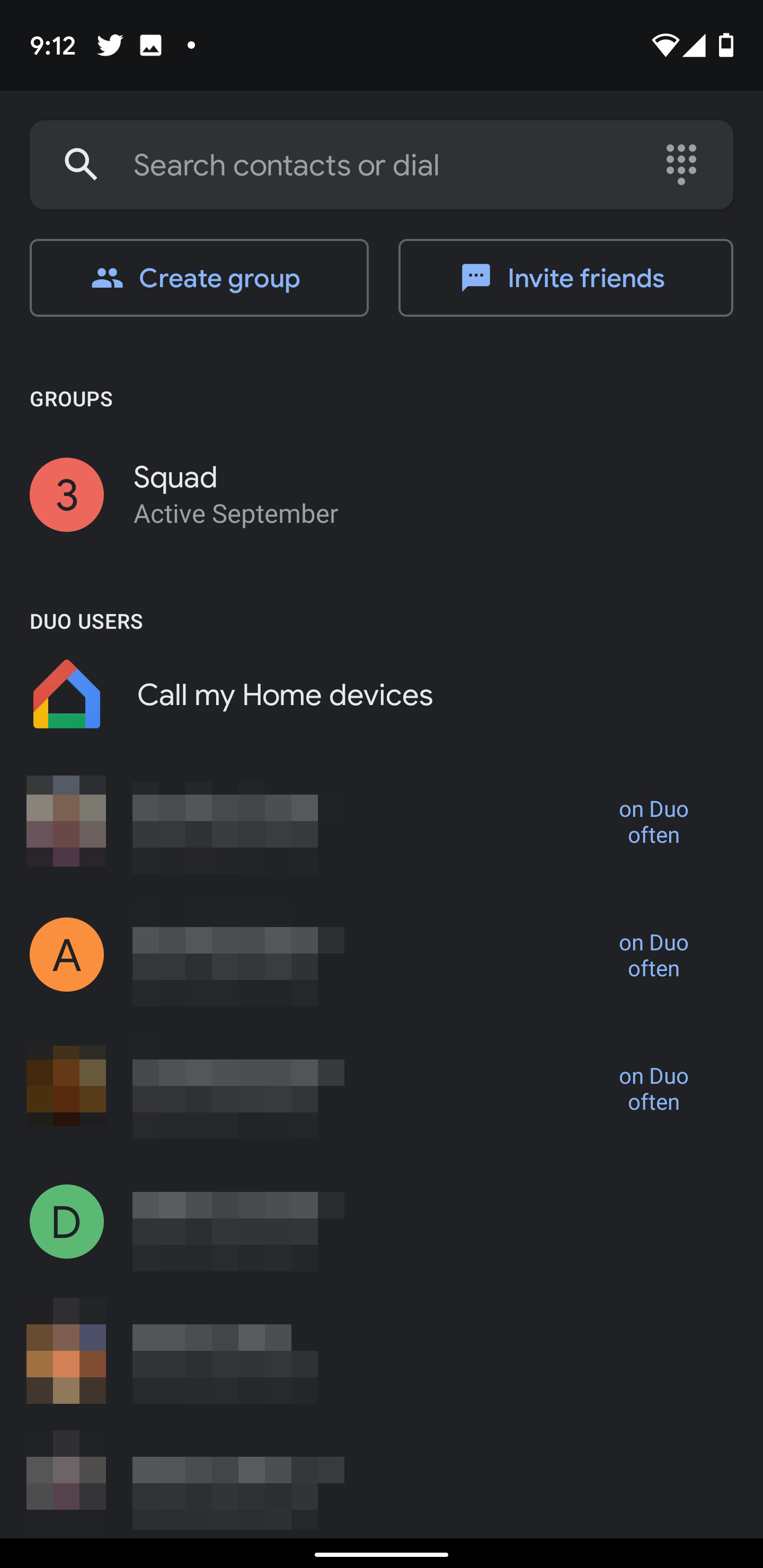 You can now see which of your contacts are often on Duo before calling them