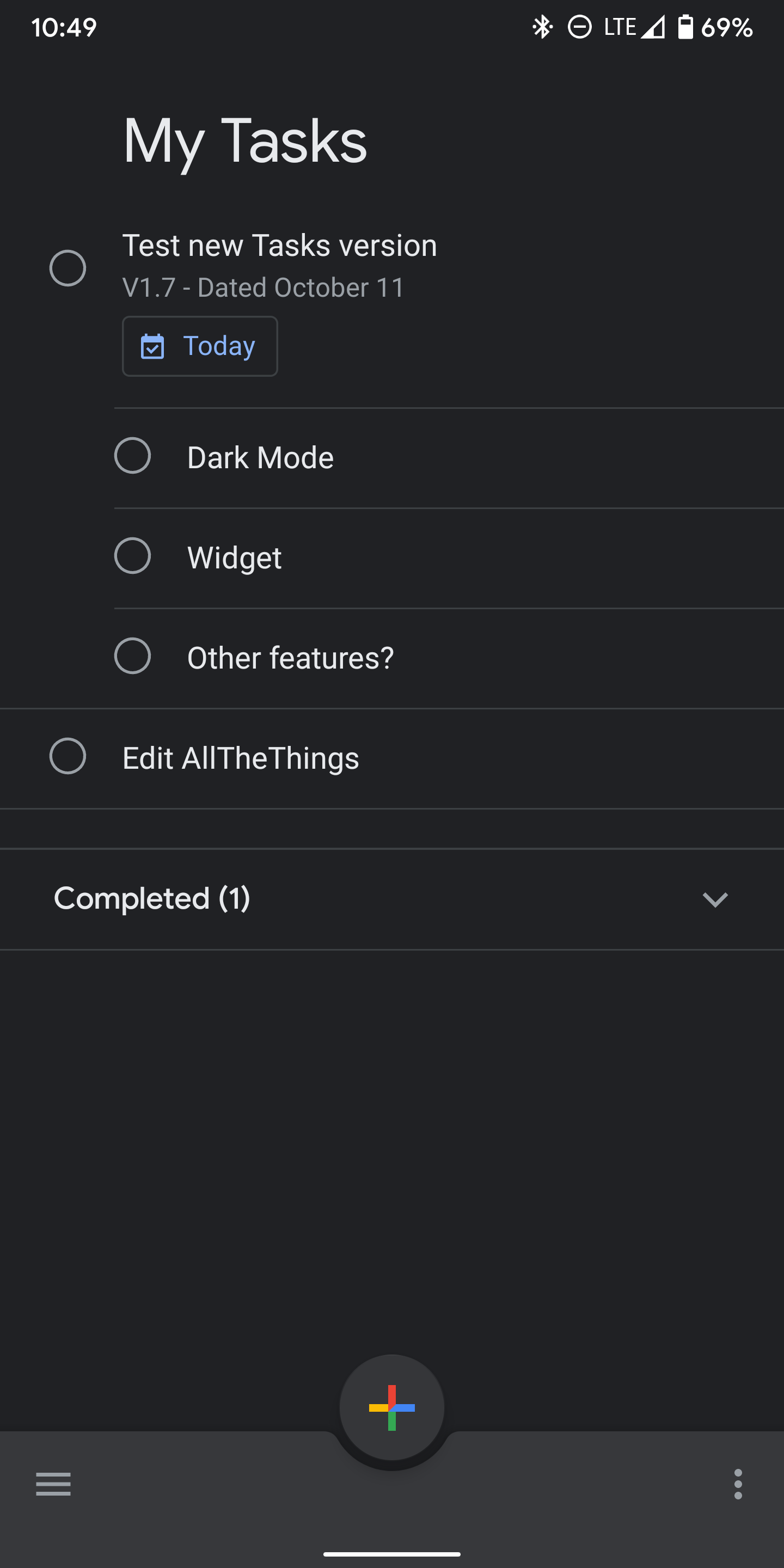 Google Tasks v1.7 adds dark mode and homescreen widget [APK Download]