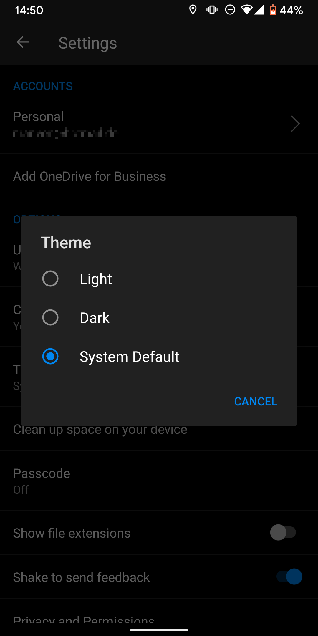 OneDrive’s dark mode going live for all (APK Download) (Updated)