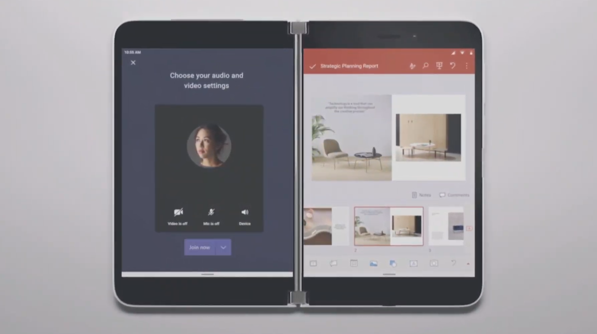 Microsoft just announced a Surface Android phone... with two screens