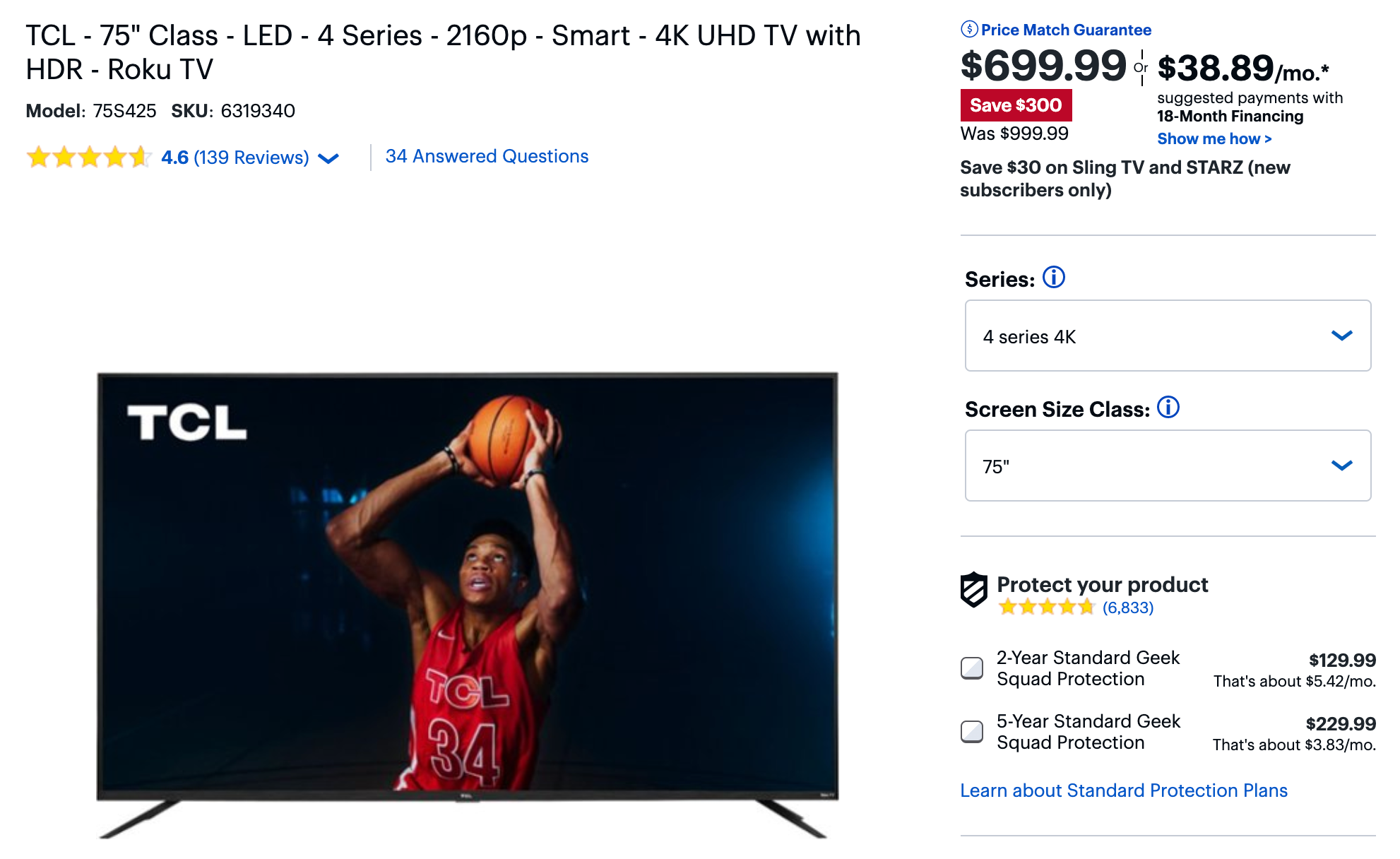 Get a 75-inch 4K TCL Roku TV with HDR10 for $700 on Amazon and Best Buy ...