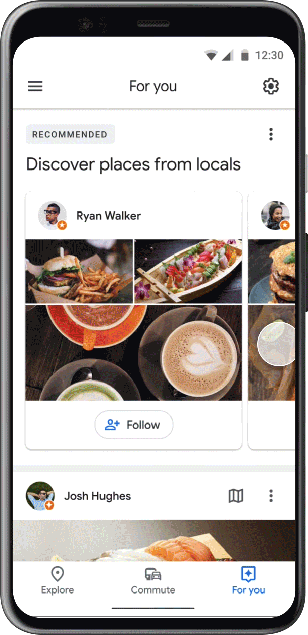 Google Maps to show Local Guides recommendations in 'For You' tab
