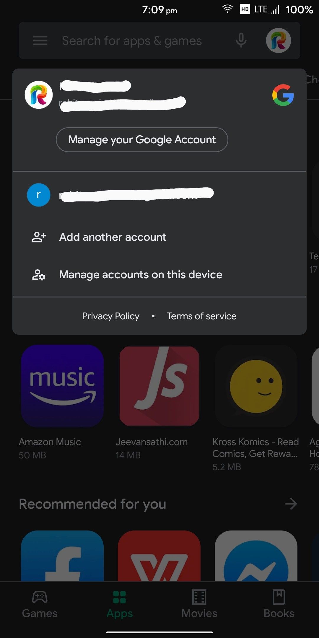 New Google account switcher and gesture show up on the Play Store ...