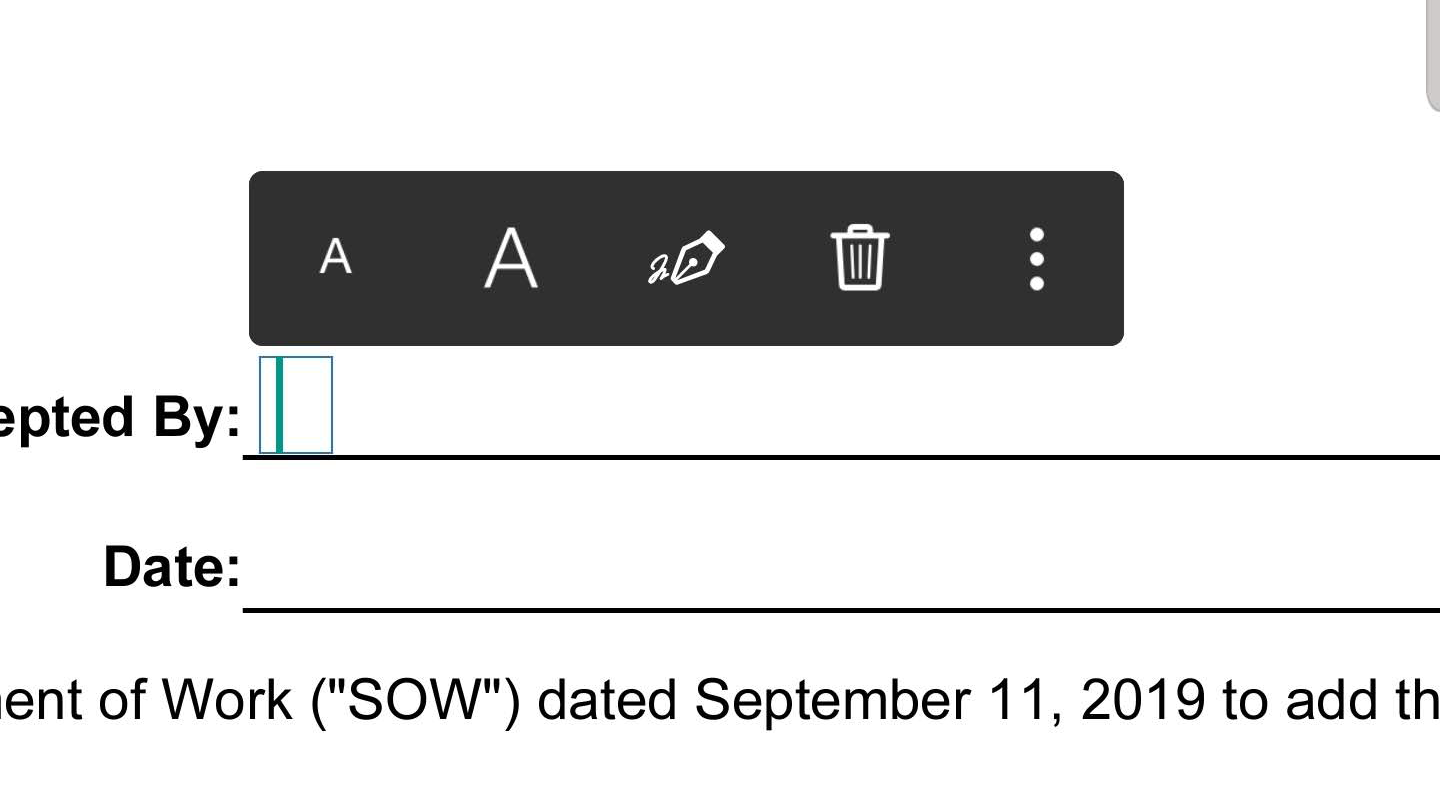 How to sign or fill out a PDF document on Android