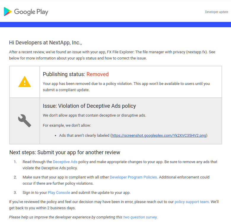 FX File Explorer is back on the Play Store after being wrongfully ...