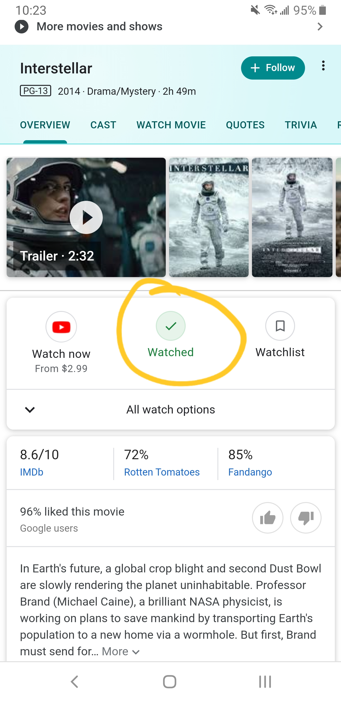 Google Search gets Watchlist to save movies and shows you want to see ...