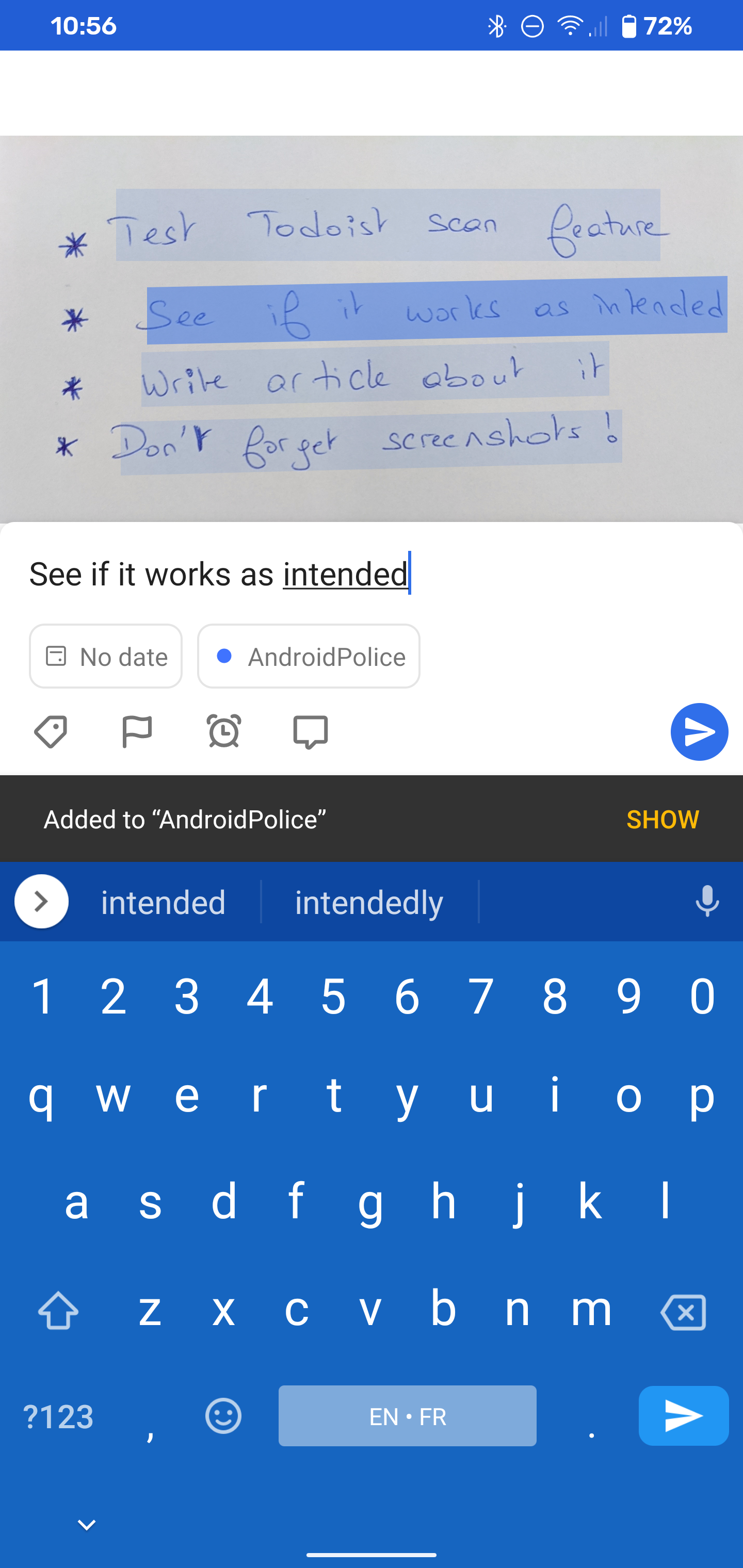 Todoist experiments with hand-written task list scanning, adds auto ...